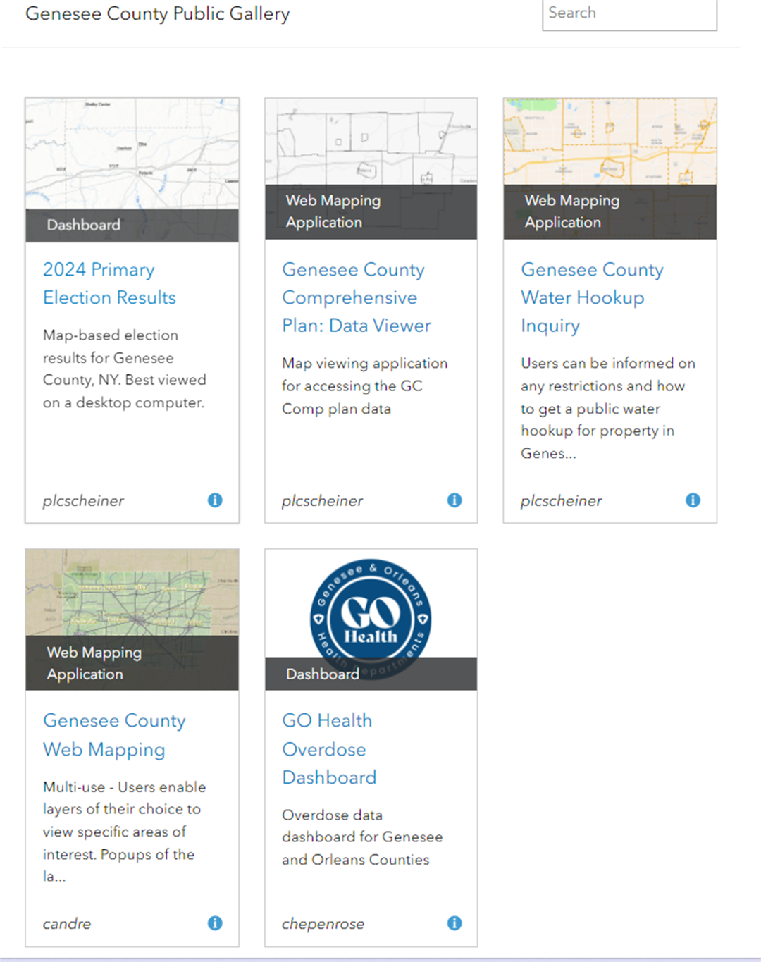 Public GIS Maps Gallery - Genesee County, New York